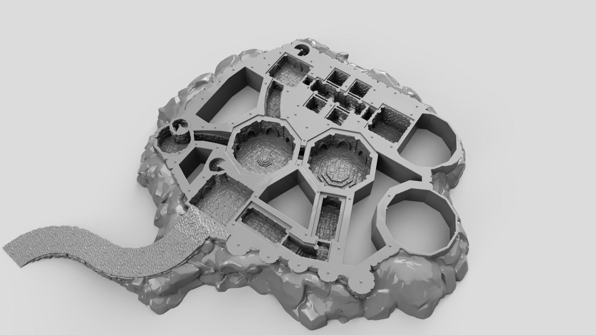 Dark Realms Dracul Castle Base Dnd Miniature Terrain for Dungeons and ...
