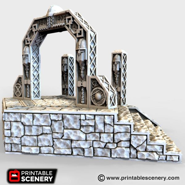 Dnd Terrain Dwarf Dwarven Portal | Dnd D&D 28mm Miniature Terrain ...