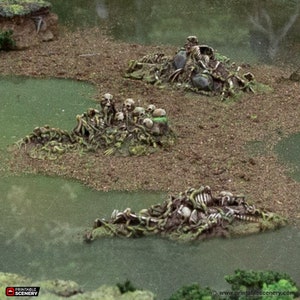 Gloaming Swamp Death Marsh Mounds Set Dnd Terrain, Dungeons and Dragons ...