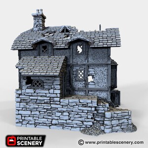 Ruined Water Mill Dnd Miniature Terrain for Dungeons and Dragons, D&D ...