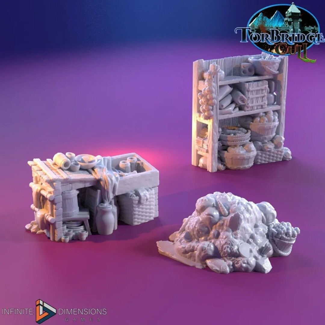Torbridge Cull Medieval Kitchen Essentials Dnd Miniature Terrain for ...
