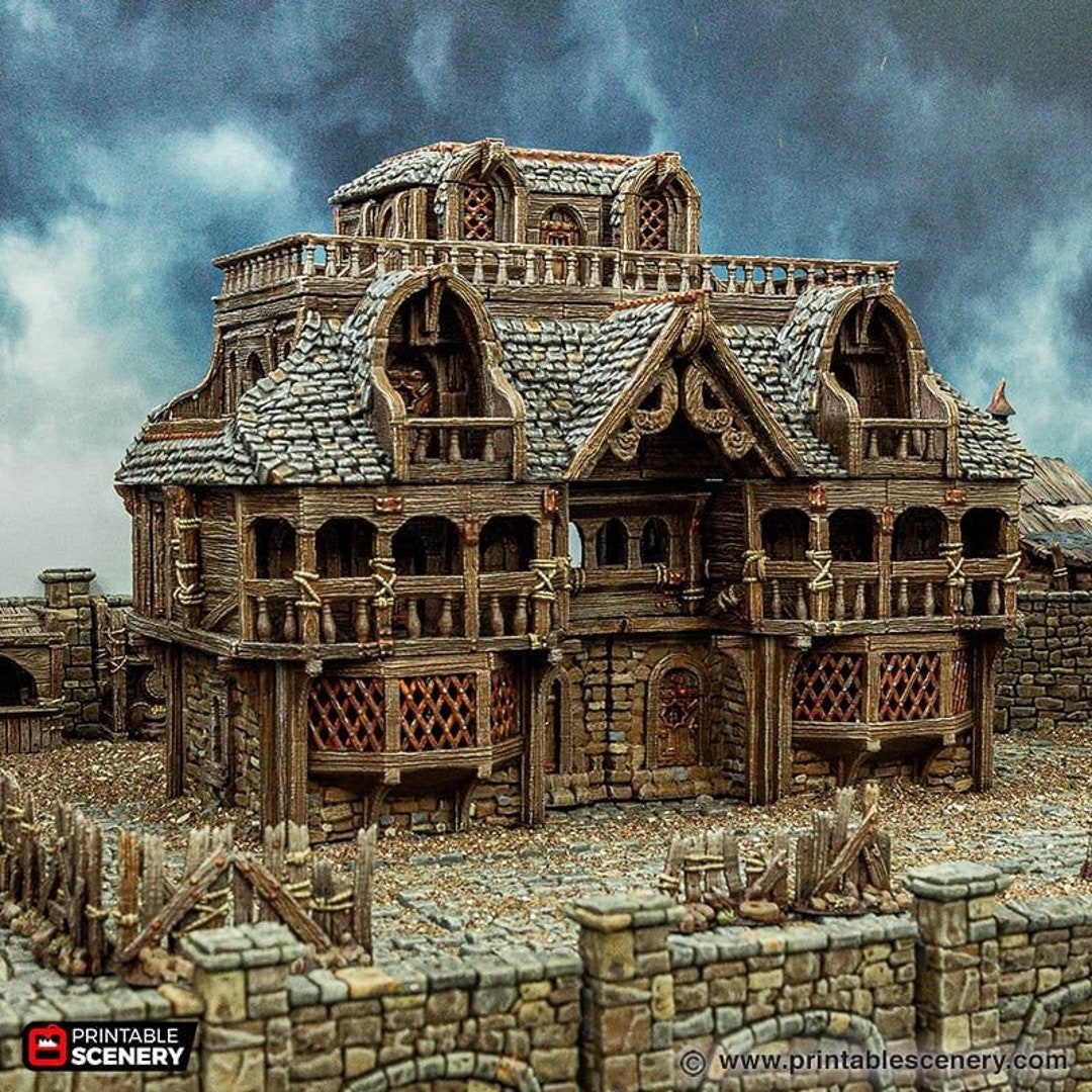 Ramshackle City Inn Building Dnd Terrain, Dungeons and Dragons Terrain ...