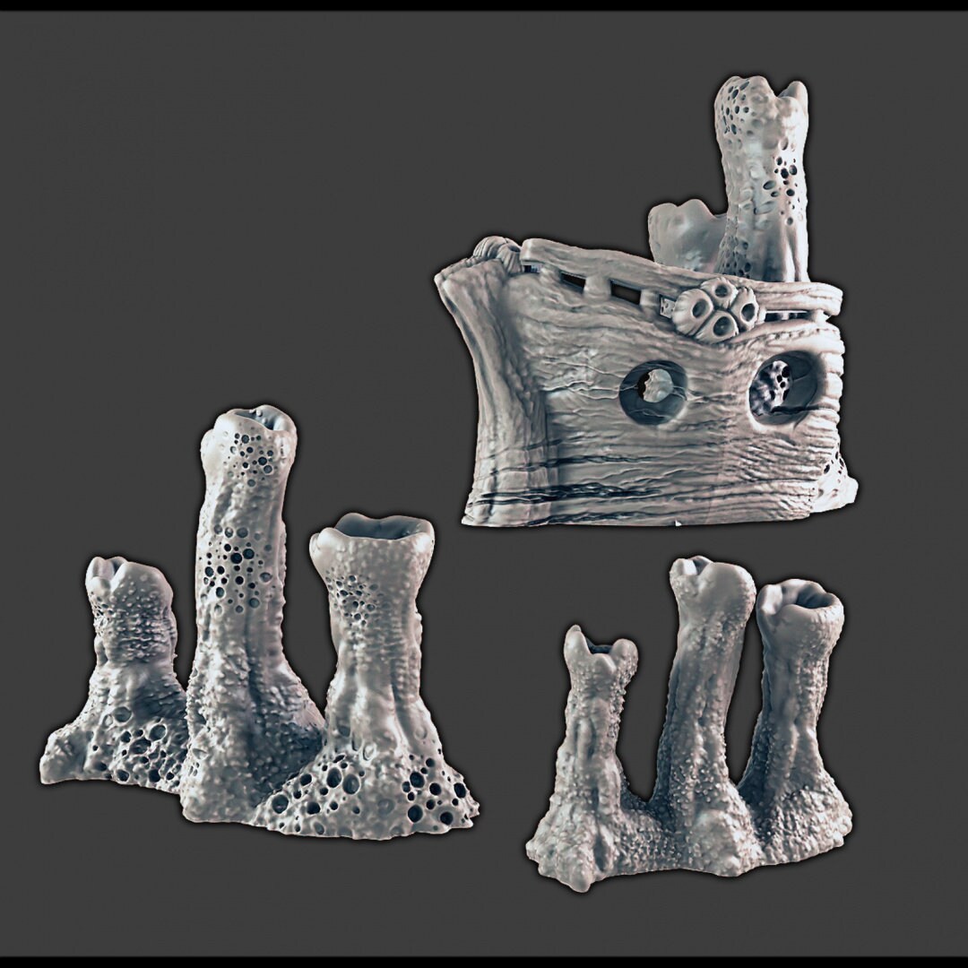 Underwater Steam Vents and Debris Dnd Terrain for Dungeons and - Etsy