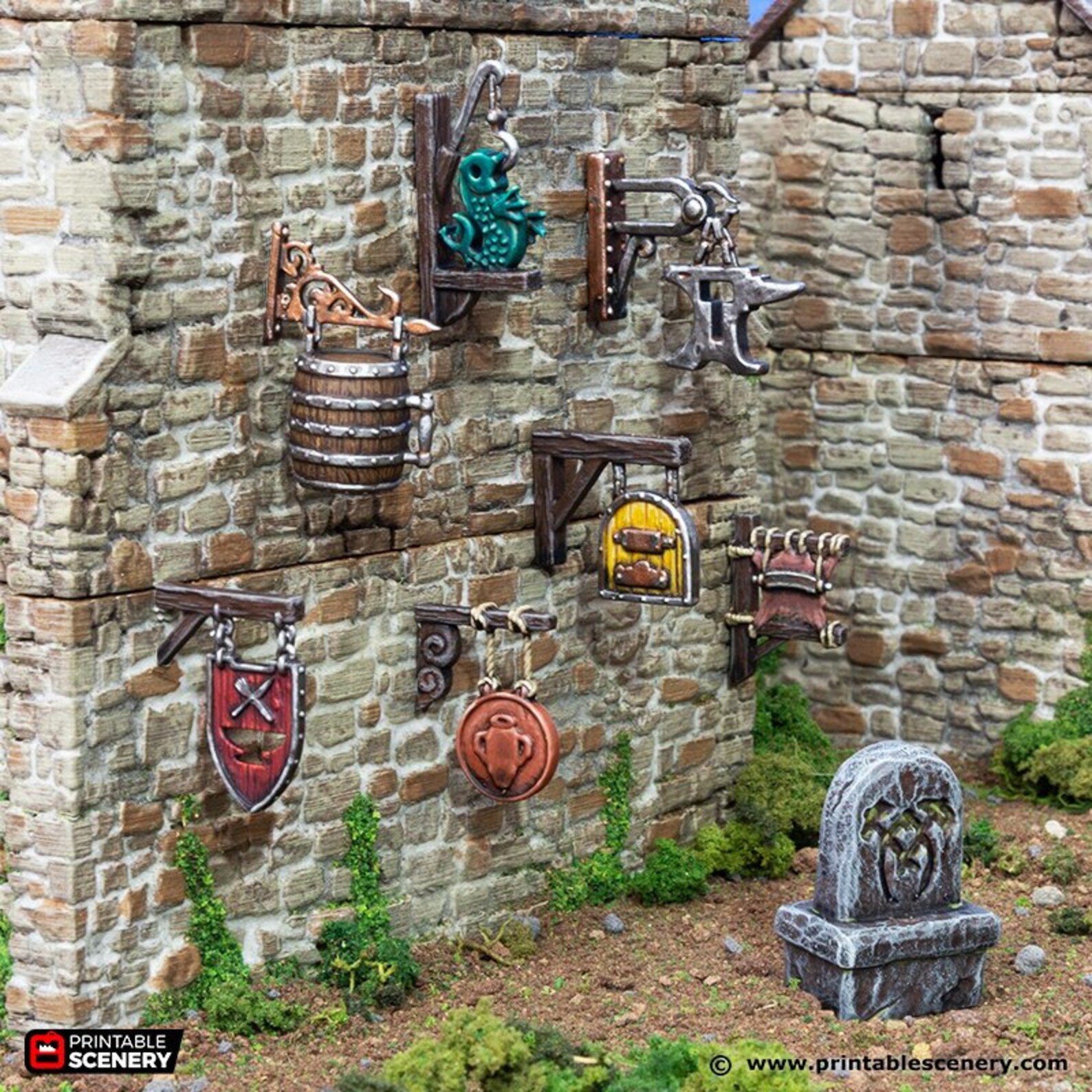 Town Trade Signs Dnd Terrain for Dungeons and Dragons, D&D, D and D ...