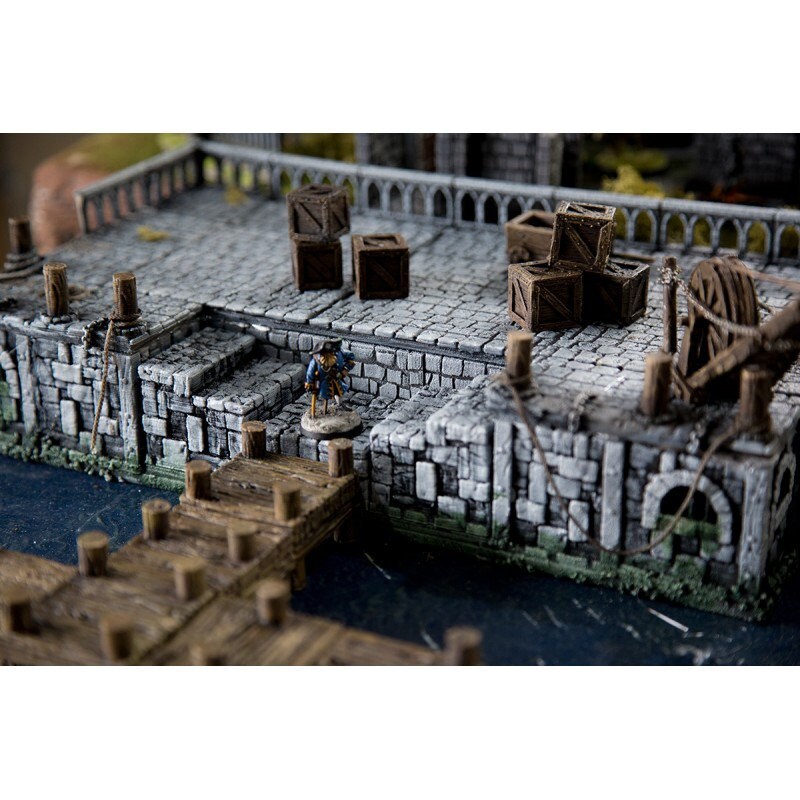 Winterdale Ship Dock Dnd Miniature Terrain for Dungeons and Dragons, D ...