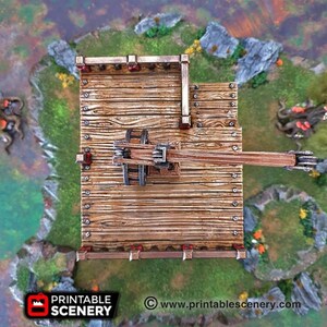 Dnd Terrain Dwarf Dwarven Ironhelm Skydock | Dnd D&D 28mm Miniature ...