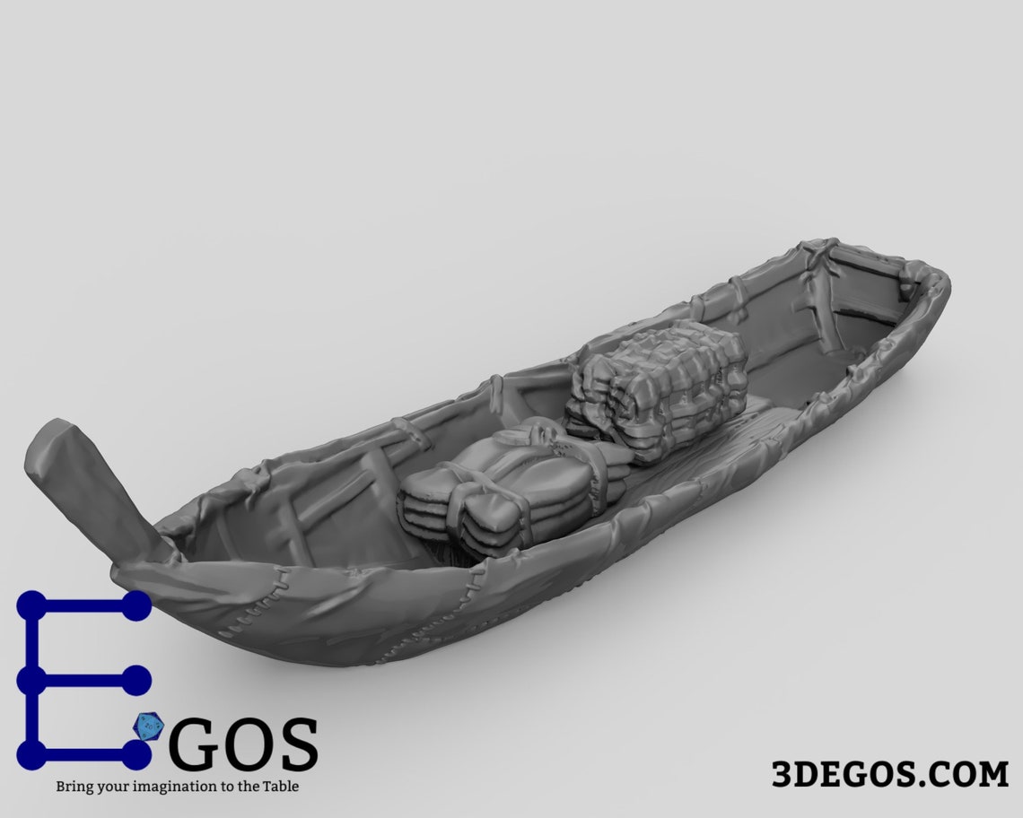 Wintertide Fishing Boat Dnd Miniature Terrain for Dungeons and - Etsy