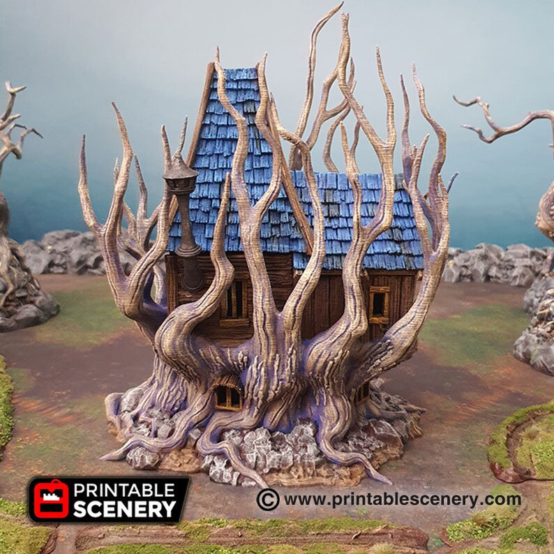 Shadowfey Feywild Cabin Dnd Miniature Terrain for Dungeons and Dragons ...