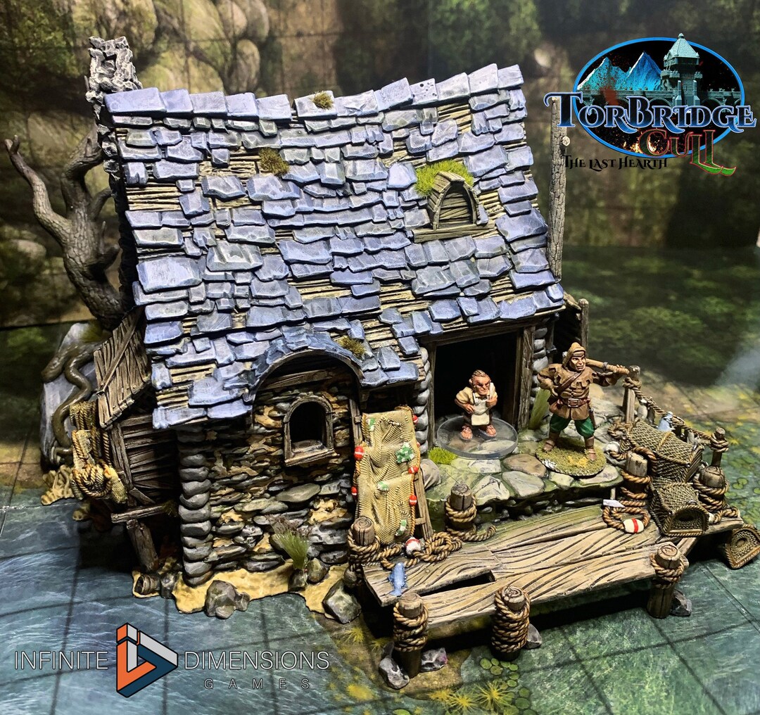 Torbridge Cull Fishing Shack Dnd Miniature Terrain for Dungeons and ...