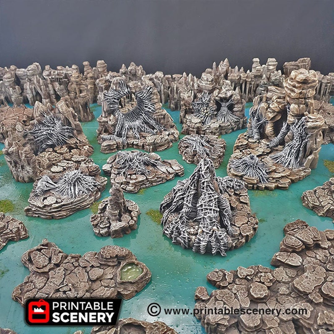 Clorehaven Goblin Grotto Wicked Webs Dnd Miniature Terrain, Dungeons ...