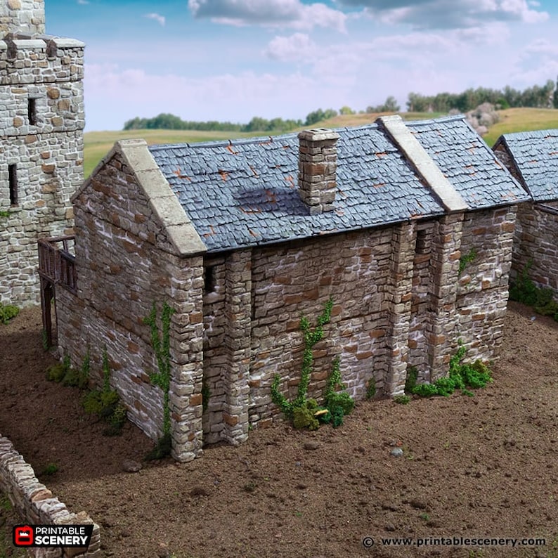 Black Rock Barracks Dnd Terrain for Dungeons and Dragons, D&D, D and D ...