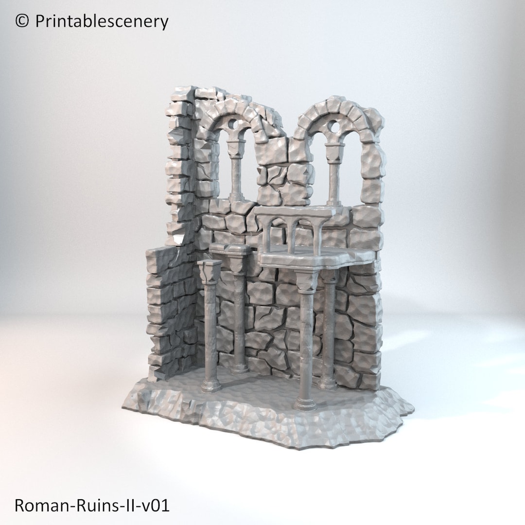 Roman Ruins Window Ver.3 Dnd Miniature Terrain for Dungeons and Dragons ...