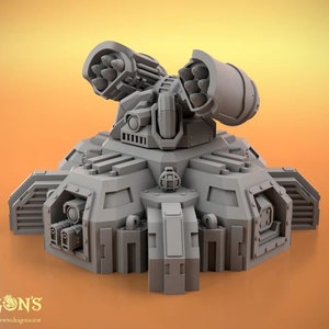Modular Turret Bunker 40k Terrain for Sci Fi, Dungeons and Dragons, Dnd ...