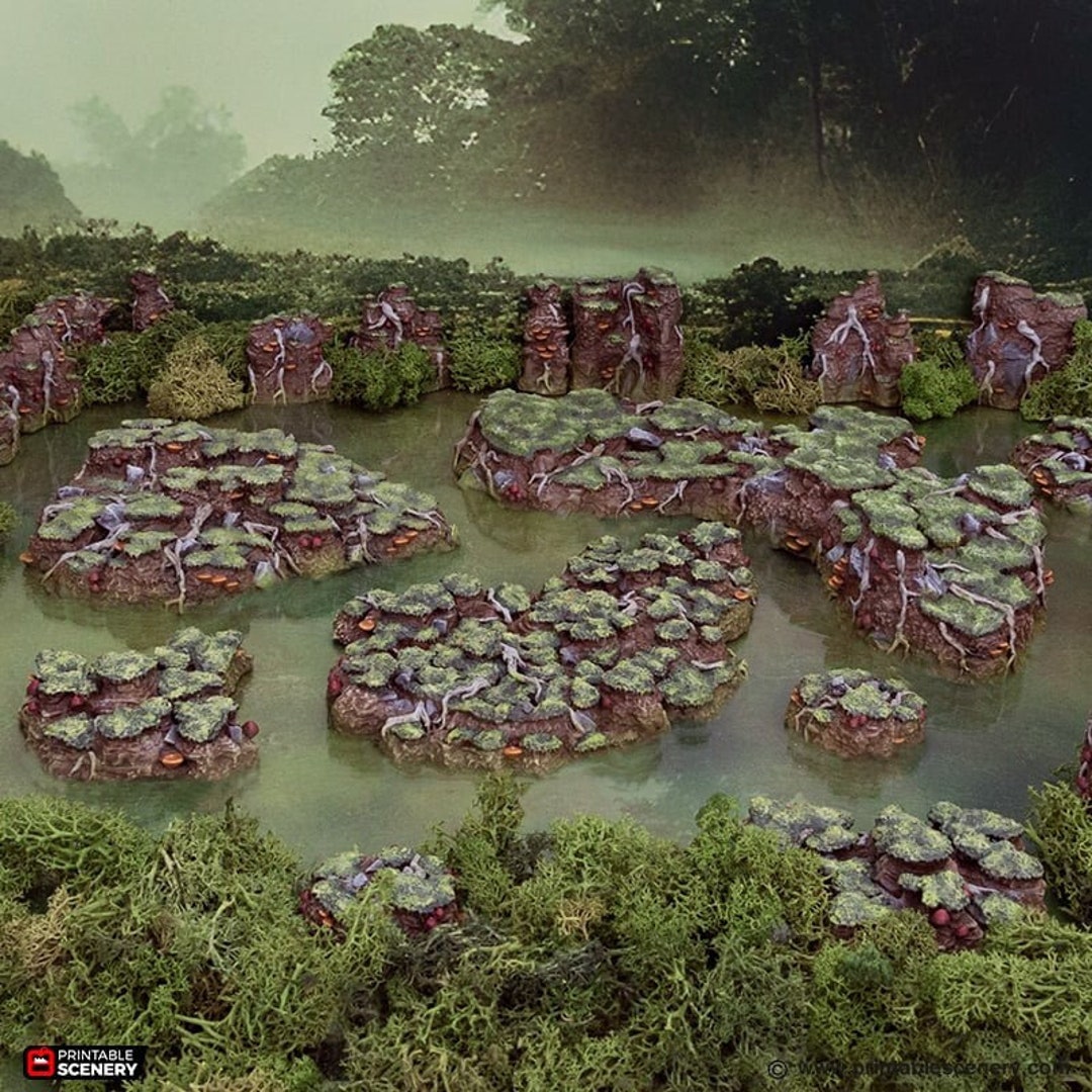 Gloaming Swamp Grotto Floors Set Dnd Terrain, Dungeons and Dragons ...