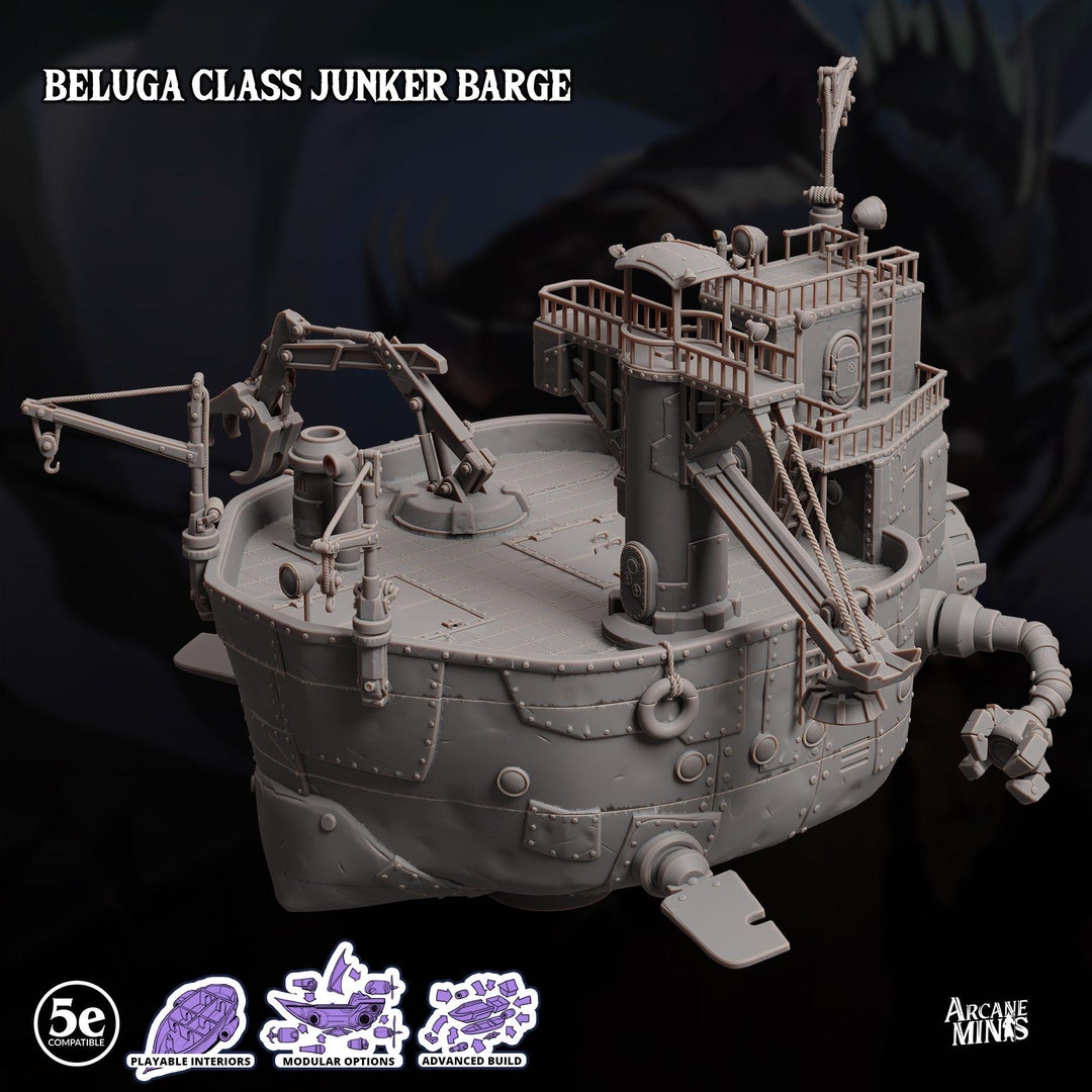 Beluga Class Junker Barge Dnd Terrain, Dungeons and Dragons, Dnd ...
