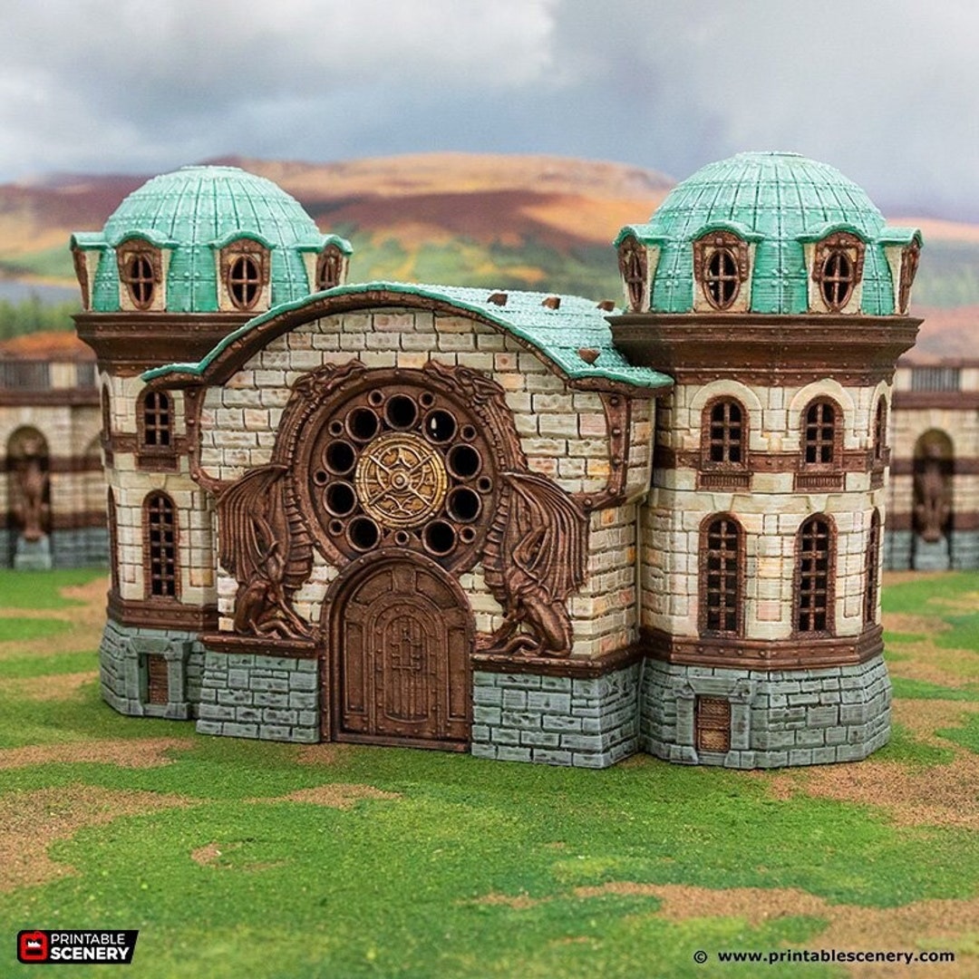 Rise of the Halflings City Guildhall Dnd Miniature Terrain for Dungeons ...