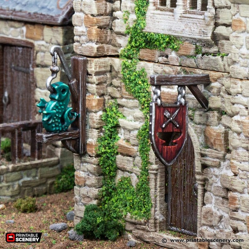 Town Trade Signs Dnd Terrain for Dungeons and Dragons, D&D, D and D ...