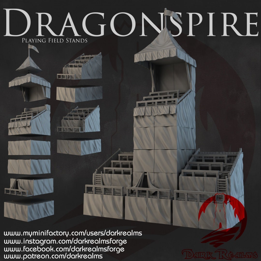Dark Realms Dragonspire - Field Stand Dnd Miniature Terrain for ...
