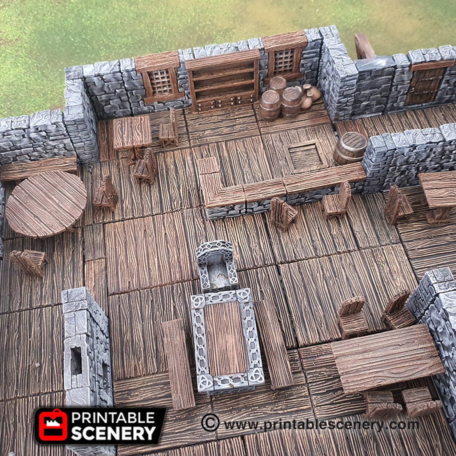Manor Inn Tavern Modular Tiles Dnd Miniature Terrain, Dungeons and ...