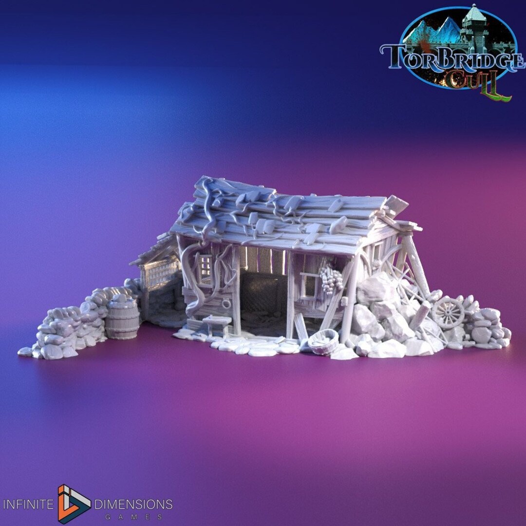 Torbridge Cull Dilapidated Shed Dnd Miniature Terrain for Dungeons and ...