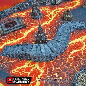 Dnd Terrain Stairway to Hell | Dnd D&D 28mm Miniature RPG Terrain ...