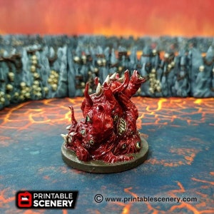 Dnd Terrain Demon Jabbering Horror | Dnd D&D 28mm Miniature Terrain ...