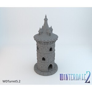 Turret and Round Tower Dnd Miniature Terrain for Dungeons and Dragons ...