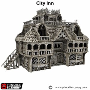Ramshackle City Inn Building Dnd Terrain, Dungeons and Dragons Terrain ...