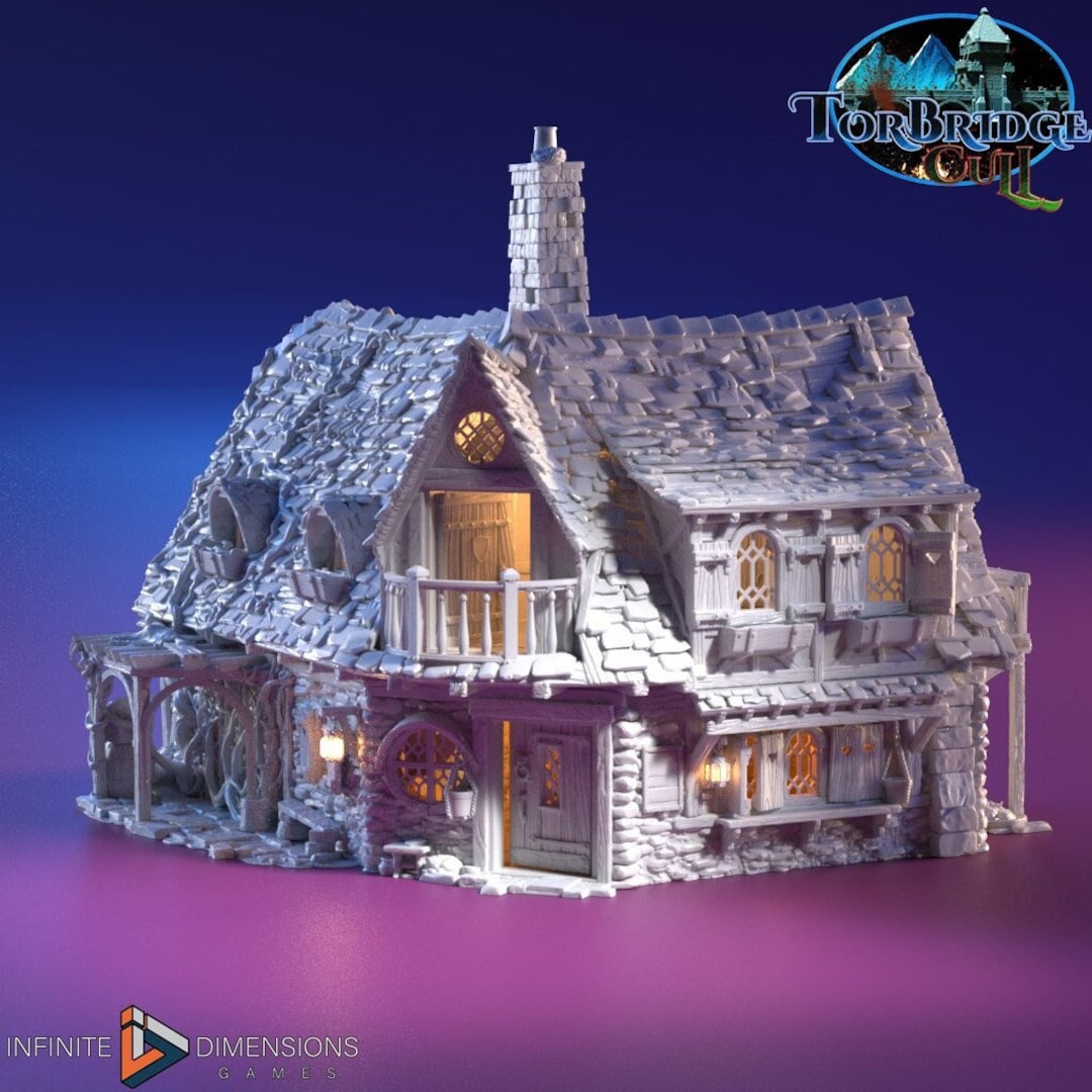 Torbridge Cull Last Hearth Keep’s Cottage Dnd Miniature Terrain for ...