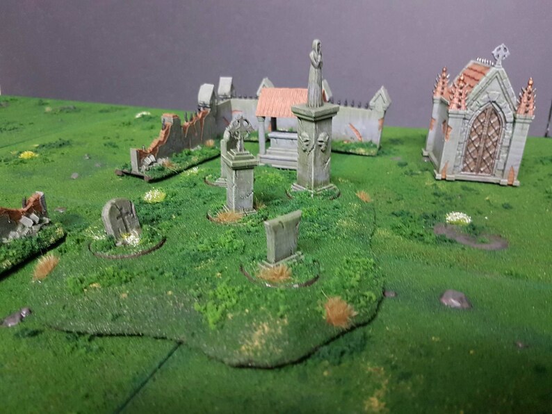 Winterdale Cemetery Dnd Terrain, Dungeons and Dragons Terrain, 28mm ...