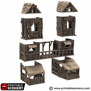 Slums of Flea Bottom Dnd Terrain for Dungeons and Dragons Terrain, D&D ...