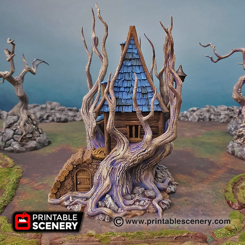 Shadowfey Feywild Cabin Dnd Miniature Terrain for Dungeons and Dragons ...