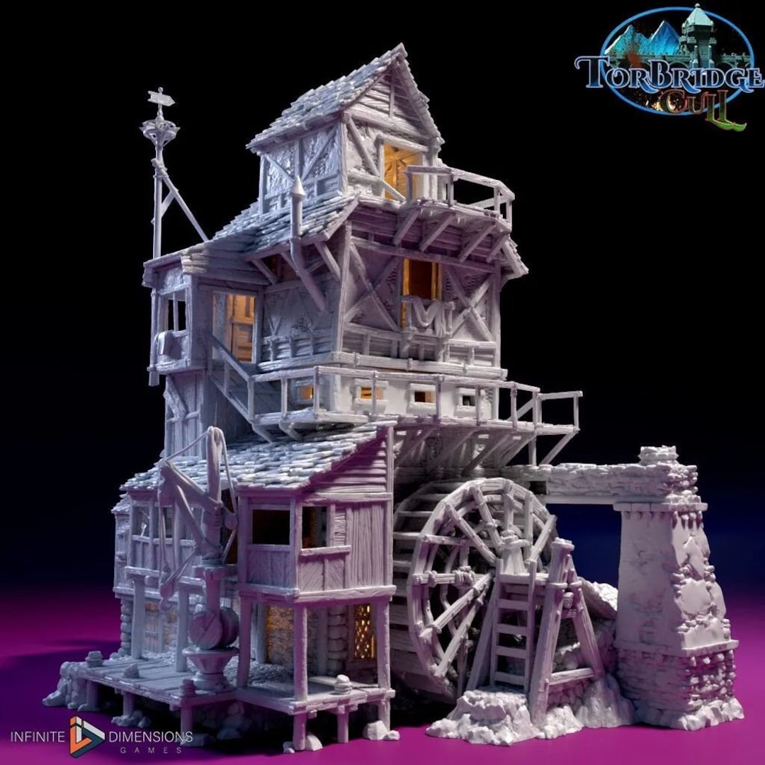 Torbridge Gruel Mill Set Dnd Miniature Terrain for Dungeons and Dragons ...