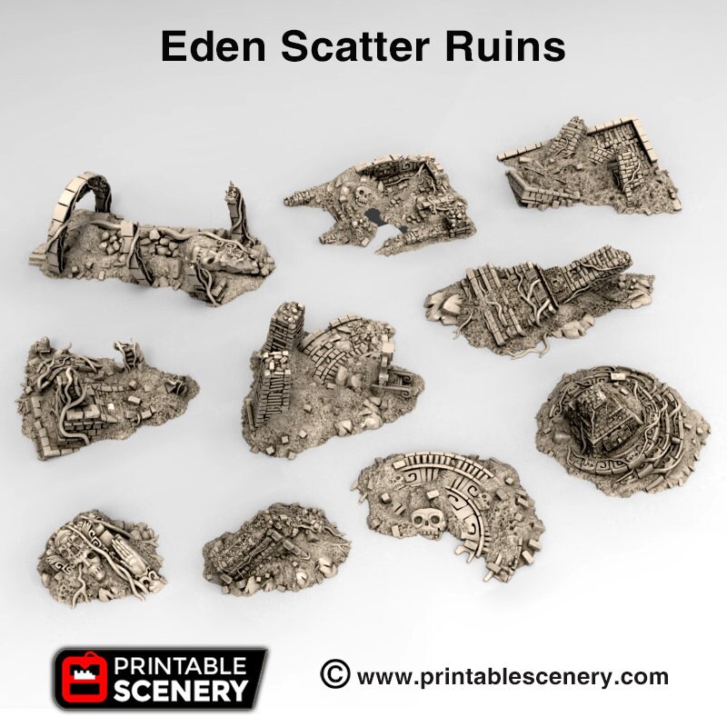 Eden Scatter Ruins Dnd Miniature Terrain for Dungeons and | Etsy