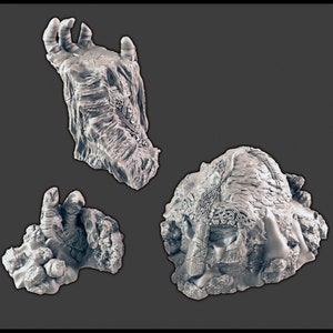 Frozen Statue Set Dnd Terrain for Dungeons and Dragons Terrain, D&D, D ...