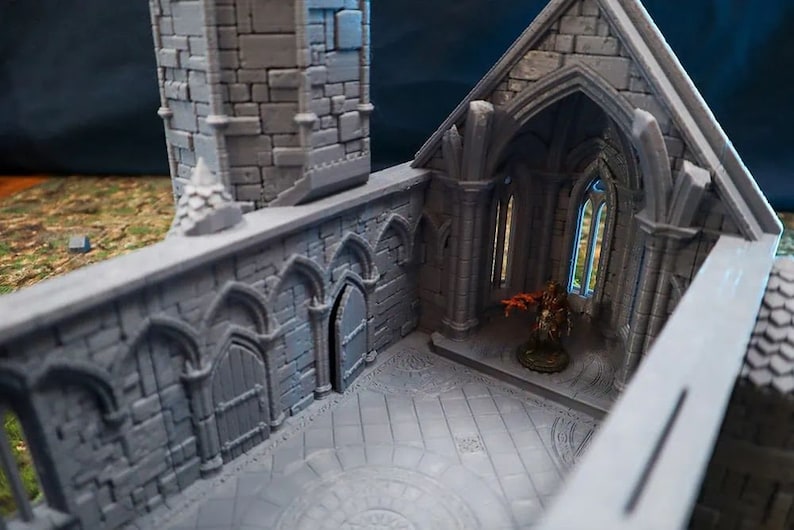 Church Dnd Miniature Terrain for Dungeons and Dragons D&D D - Etsy