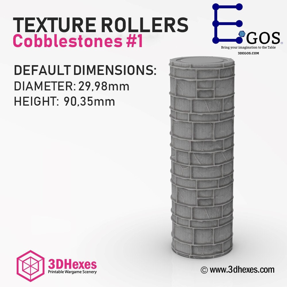 Cobblestone Texture Ver.a Roller, Rolling Pin, Battle Mat, Dnd Terrain ...