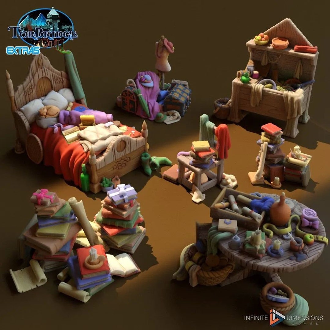 Torbridge Hoarder Kipple Set Dnd Miniature Terrain for Dungeons and ...