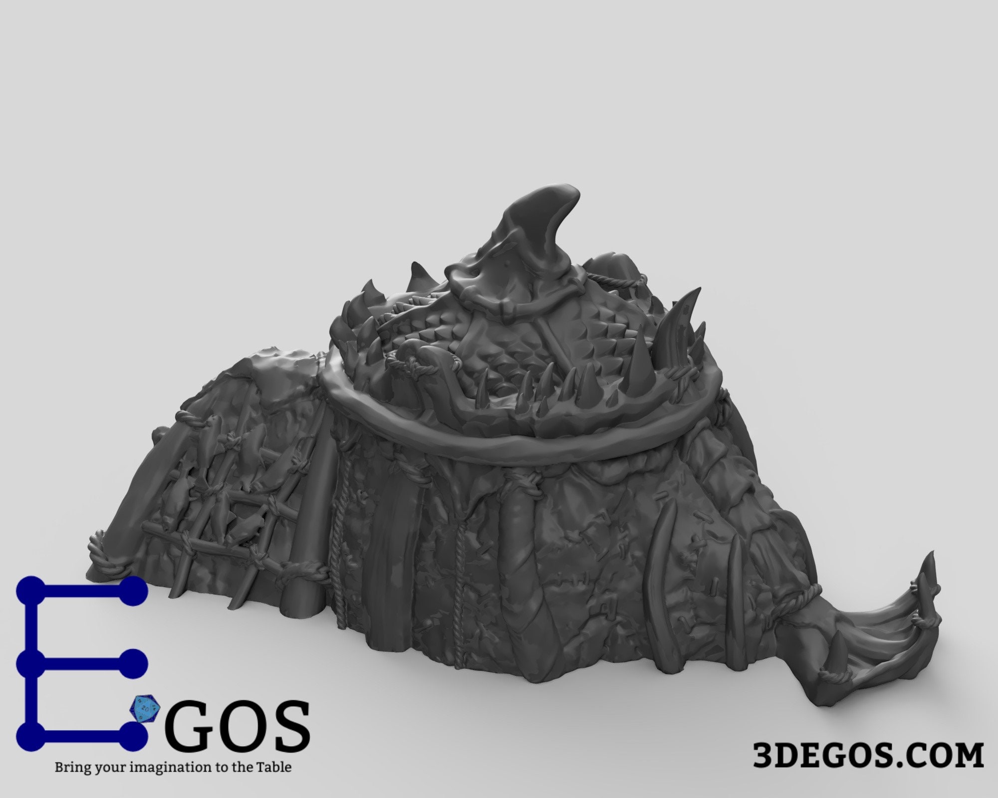 Wintertide Ice Tribe Hut Dnd Miniature Terrain for Dungeons | Etsy