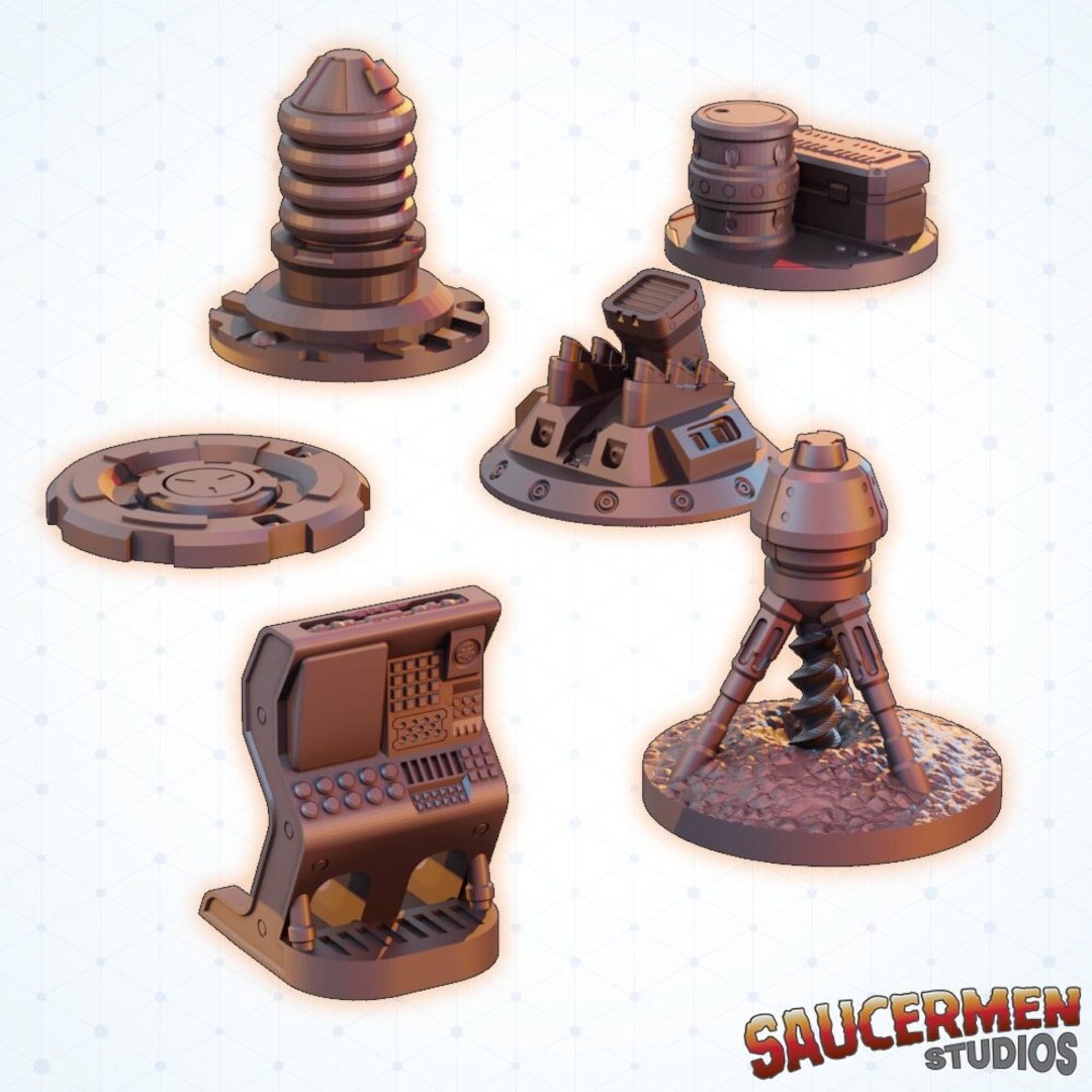 Mining Rigs - Legion, Necromunda, Fallout Wasteland, Sci-fi Terrain ...