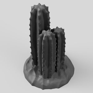 Scorching Sands Desert Cactus Set Dnd Miniature Terrain for Dungeons ...