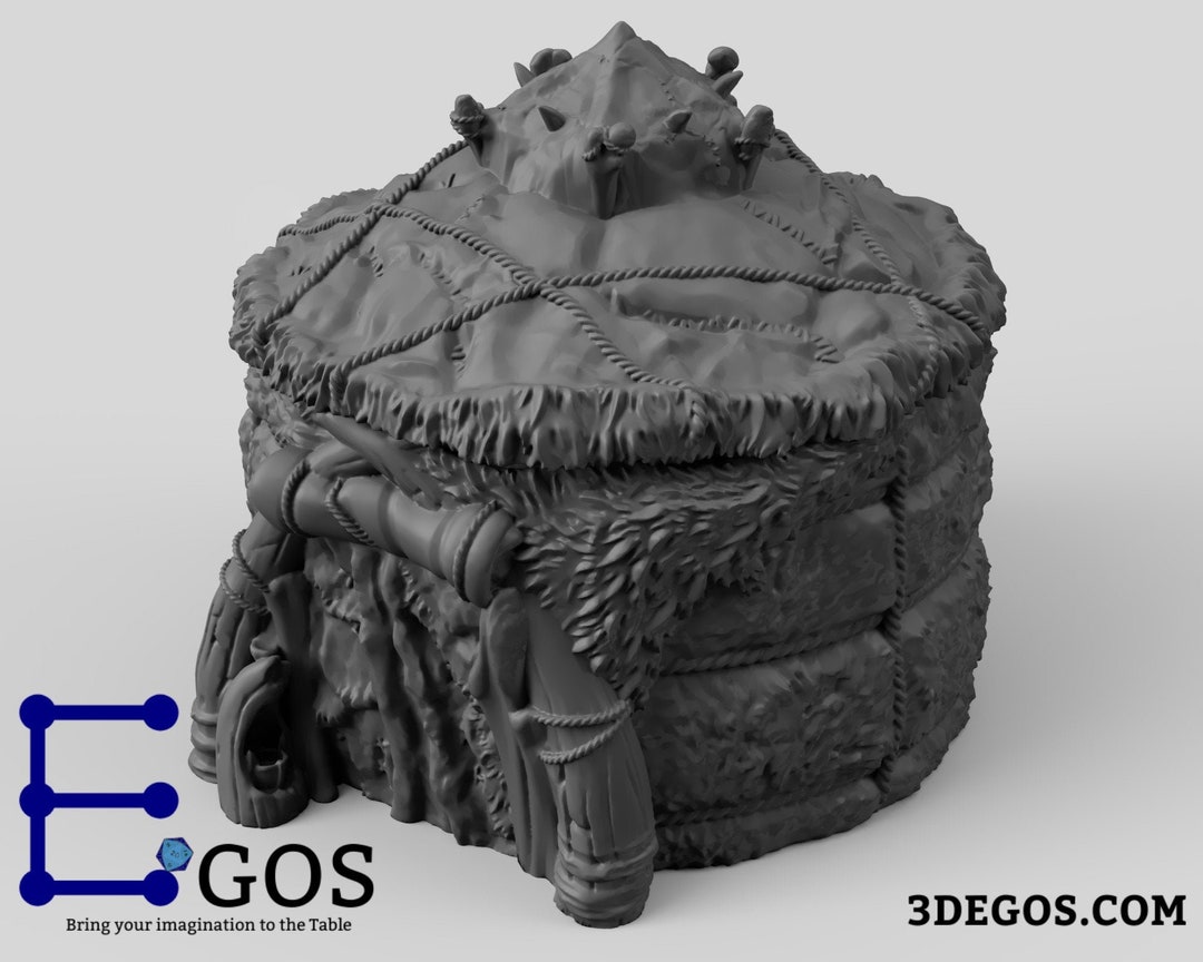 Wintertide Winter Hut Dnd Miniature Terrain for Dungeons and Dragons, D ...