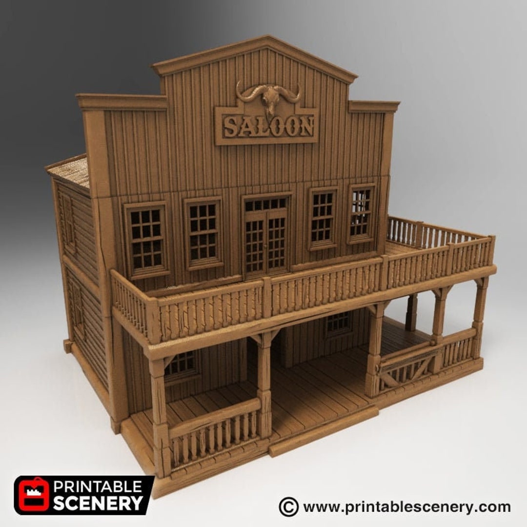 The Wild West Saloon Dnd Terrain for Dungeons and Dragons Terrain, D&D ...