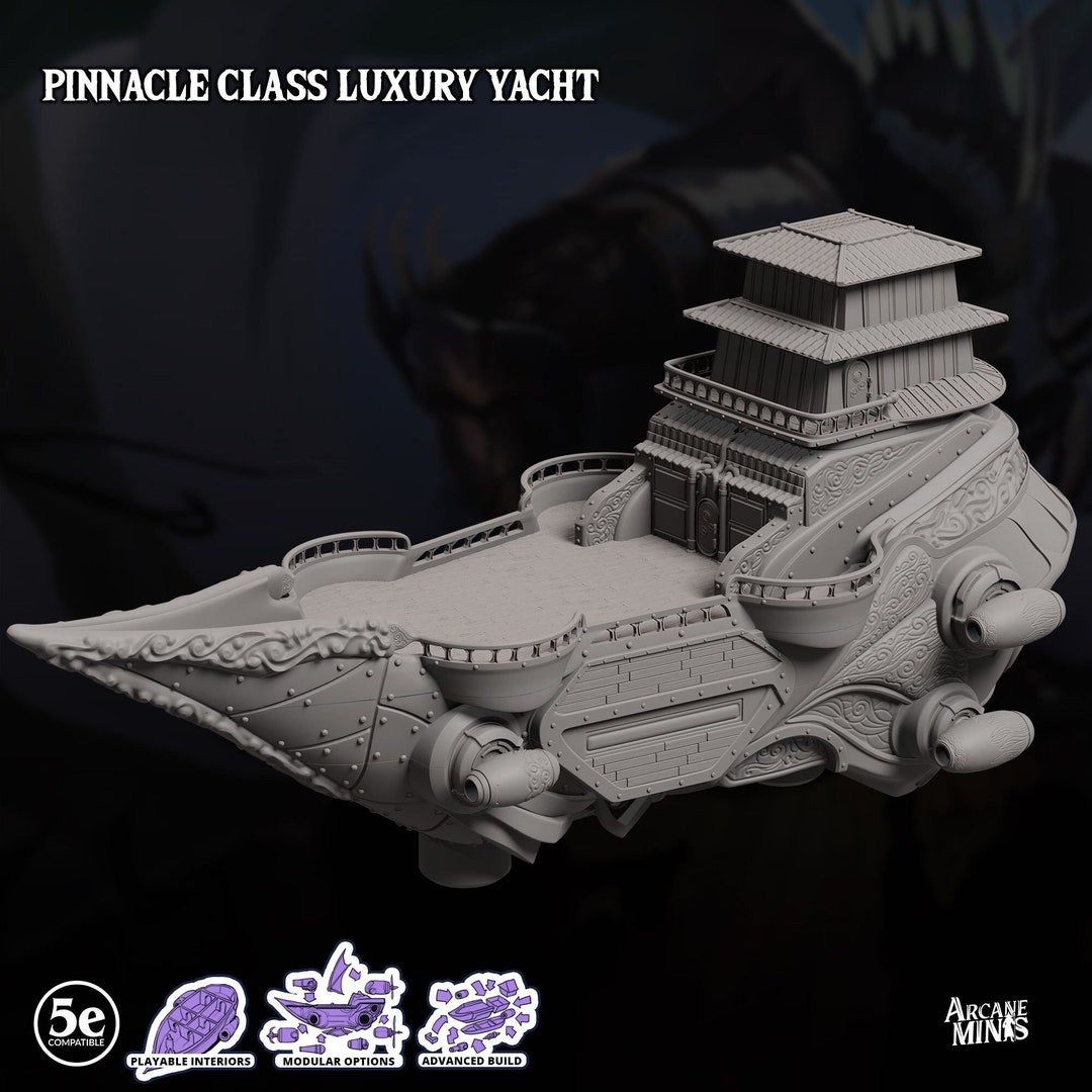 Massive Pinnacle Class Luxury Yacht Ship Dnd Terrain, Dungeons and ...