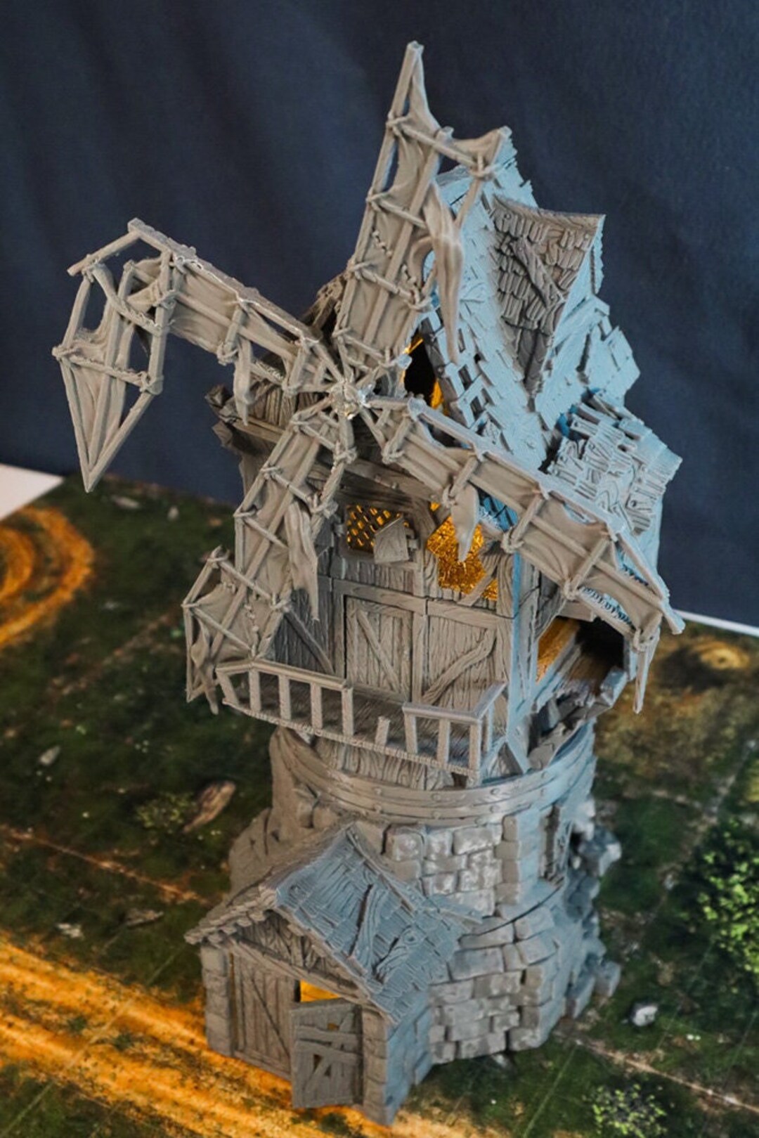Ruined Windmill Dnd Miniature Terrain for Dungeons and Dragons, D&D, D ...