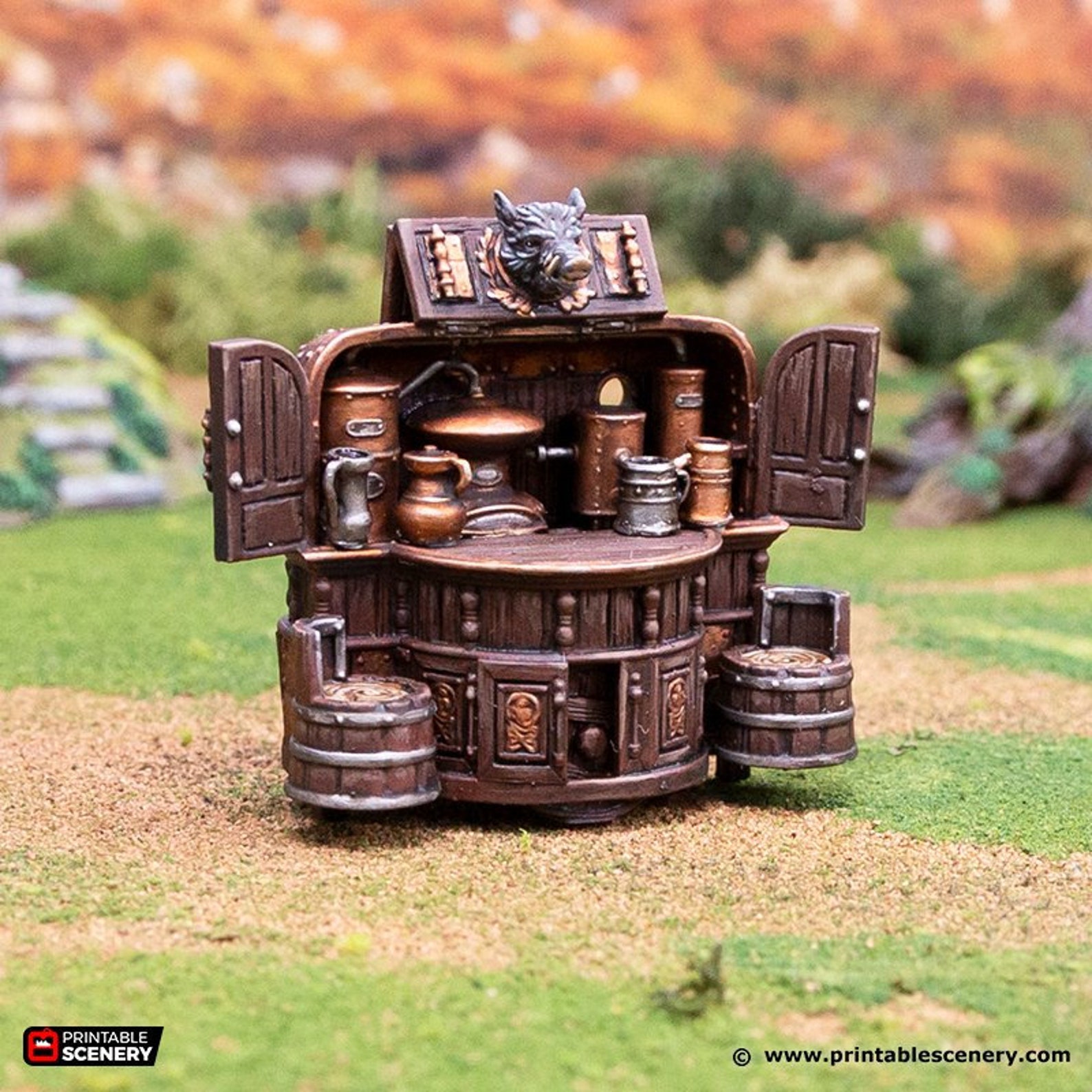 Rise of the Halflings Whiskey Merchants Distillery Dnd Miniature ...