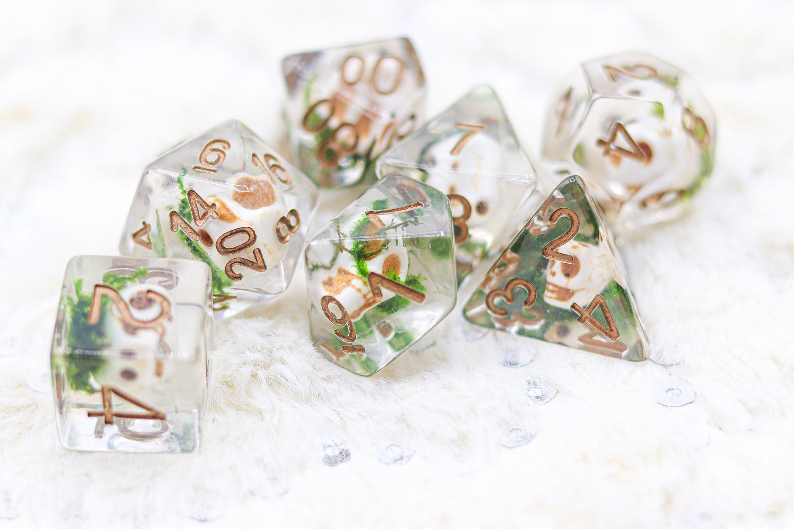 Skeleton Skulls Dnd Dice Set for Dungeons and Dragons D&D | Etsy