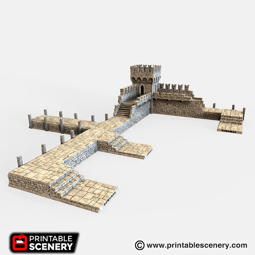 Port Winterdale Ship Dock Dnd Miniature Terrain for Dungeons and ...
