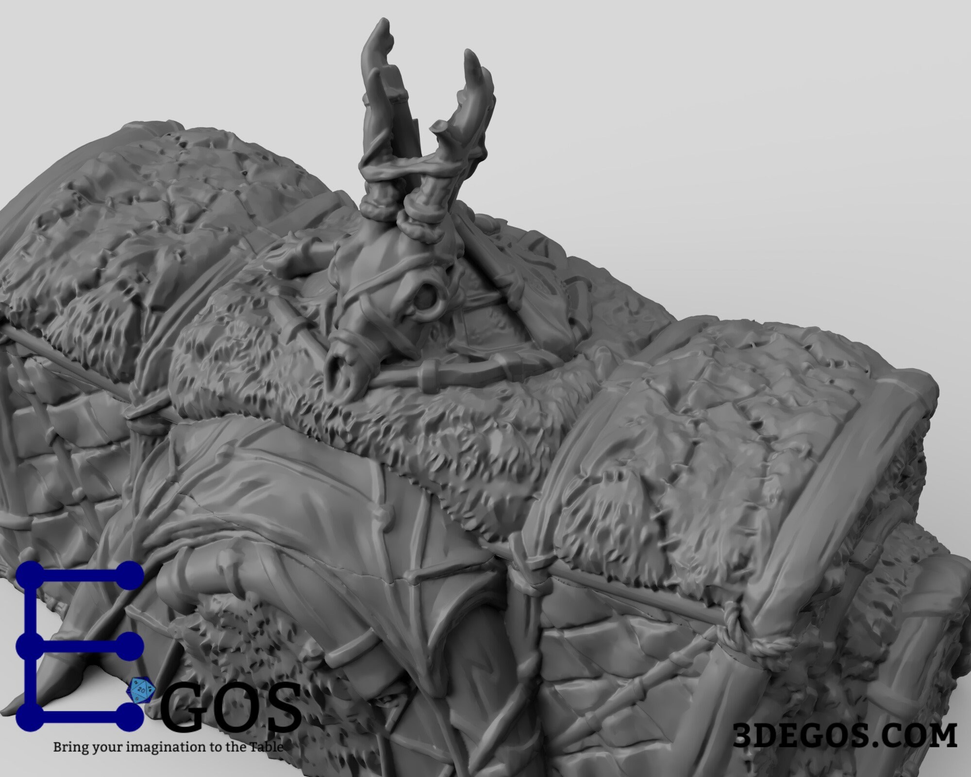 Wintertide Winter Chief Hut Dnd Miniature Terrain for Dungeons and ...