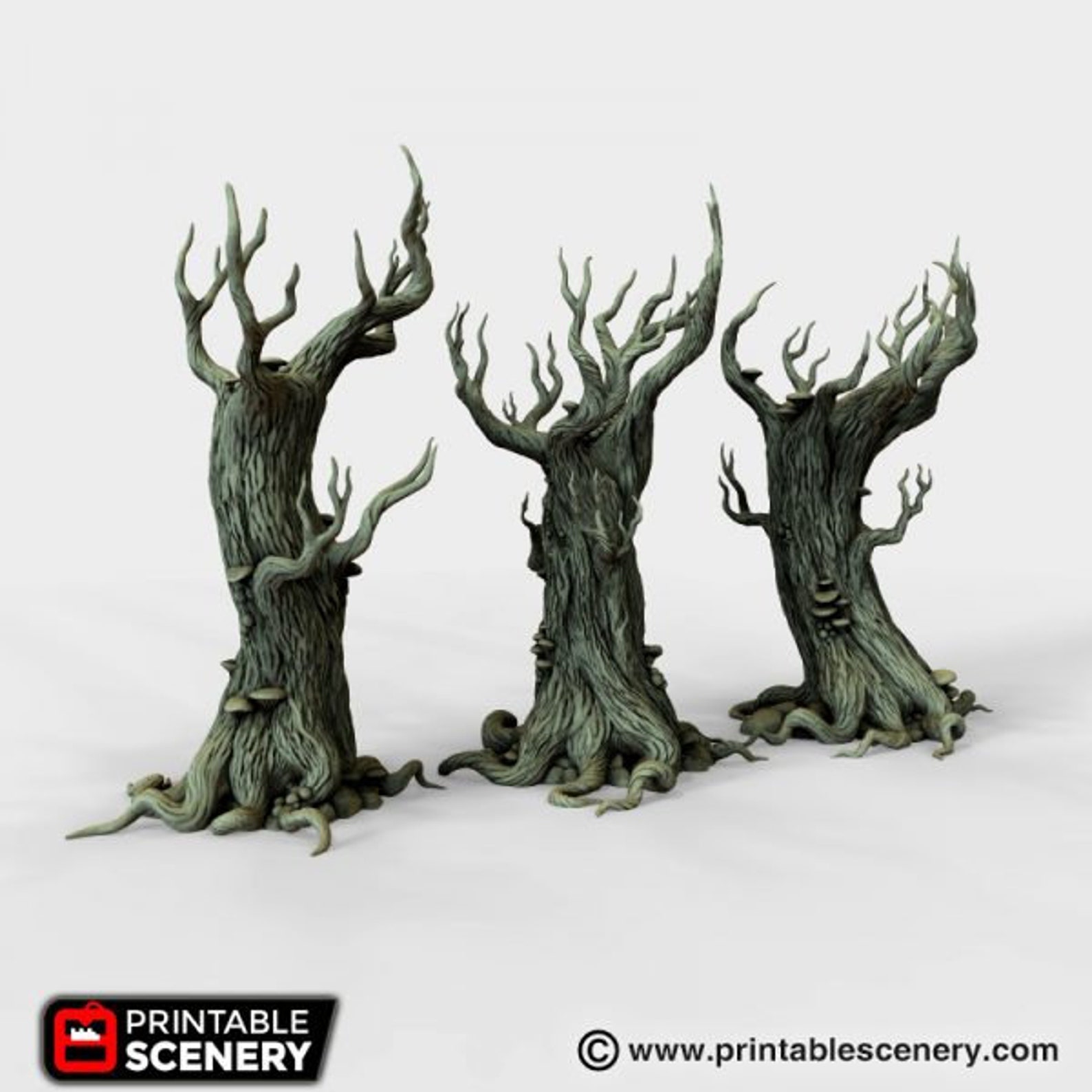 Dnd Terrain Gloomwood Trees | Dnd D&D 28mm Miniature Terrain Wargaming ...